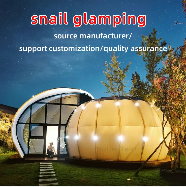 Snail Shell-Shaped Tent - Durable and Waterproof Glamping Tent