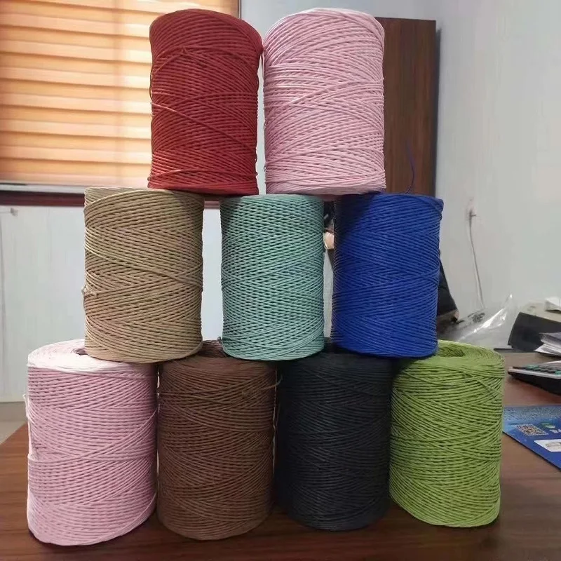 Customized Kraft Paper Twisted Paper Rope For Making Paper Bag Handles ...