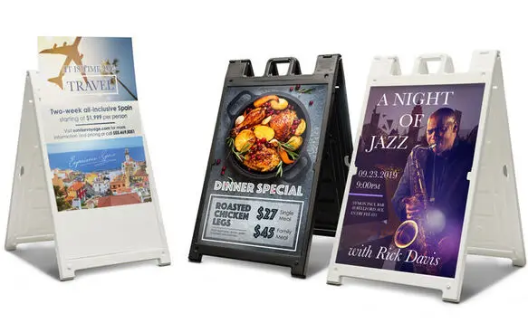 Custom Sandwich Board Advertising Sign - Waterproof & Eco-friendly