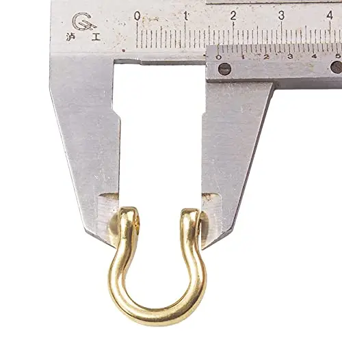 Custom Screw Shackle Key Holder Purse Horseshoe U Shape Diy Leather ...