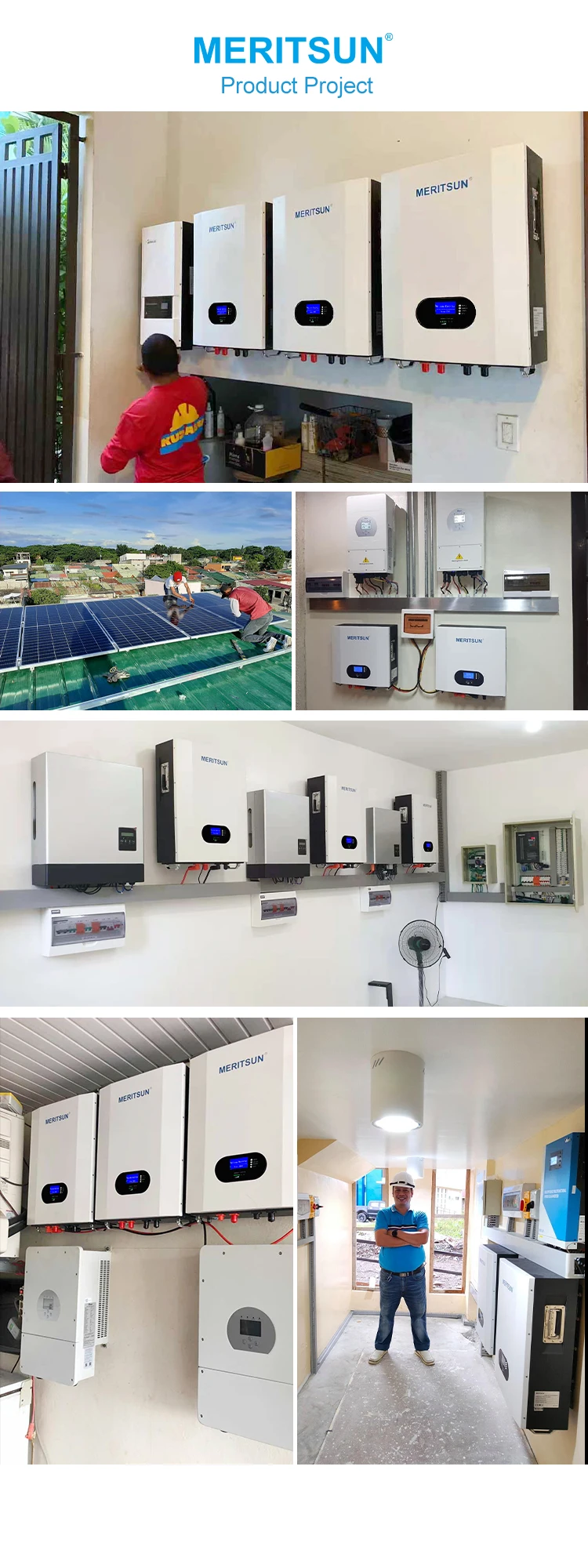 Energy Storage System Meritsun Wall Mounted Battery 6000 Cycle 5kwh ...