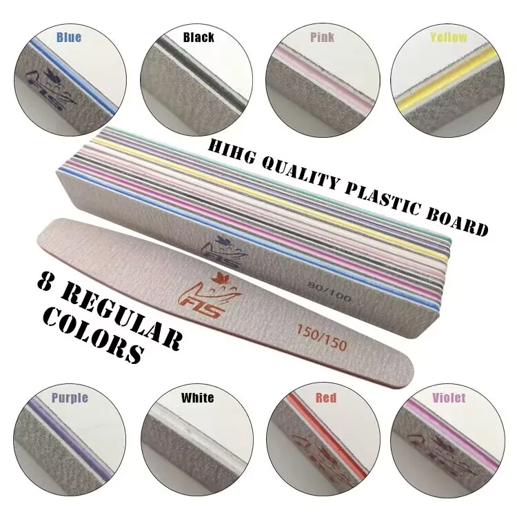Professional Custom Printed Logo Double Side Disposable Nail Files