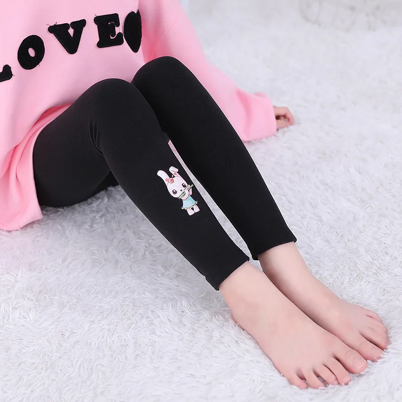 Fashionable Autumn Winter Girls' Thread Leggings Elastic Leather Band ...