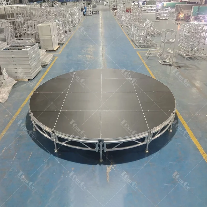 Portable Aluminum Round Stage Platform for Event - Tourgo