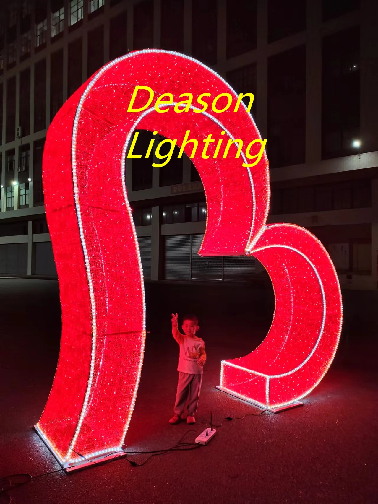 2025 Outdoor Waterproof 3D Led Heart Arch Lights Ip65 LED Motif Light ...