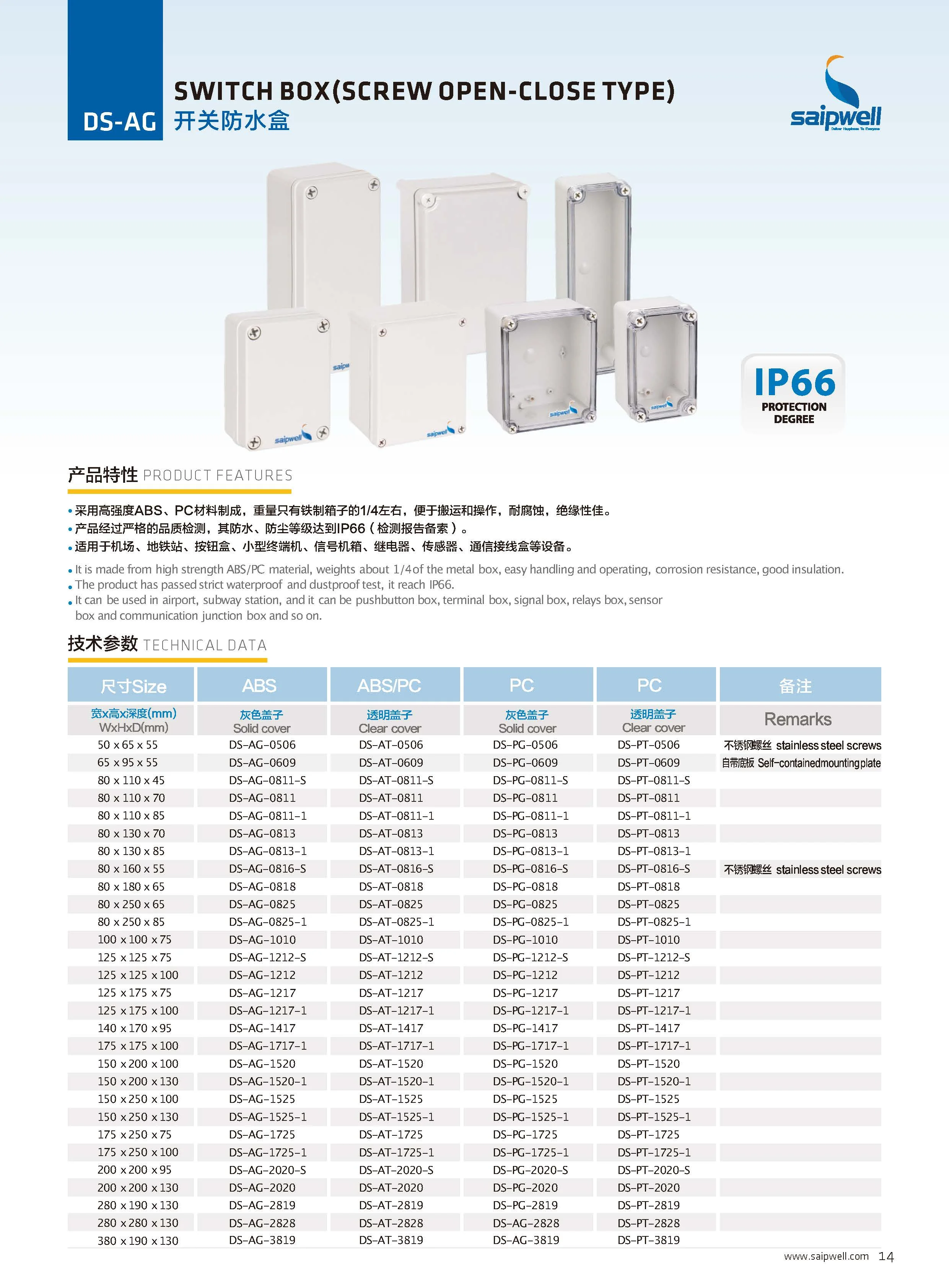 Saipwell Ip55 Underground Electrical Junction Boxes Pvc Plastic ...