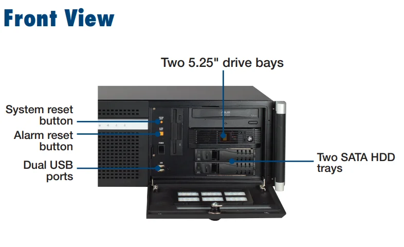 Advantech ACP-4320 Rackmount IPC Server Chassis - Quiet & Reliable