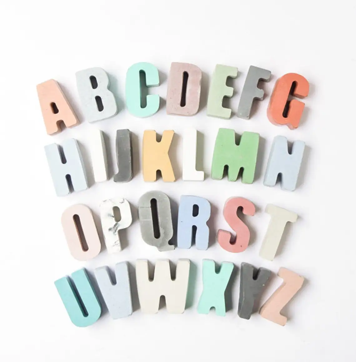 Concrete Name Sign - Modern Home Decor for Kids' Room