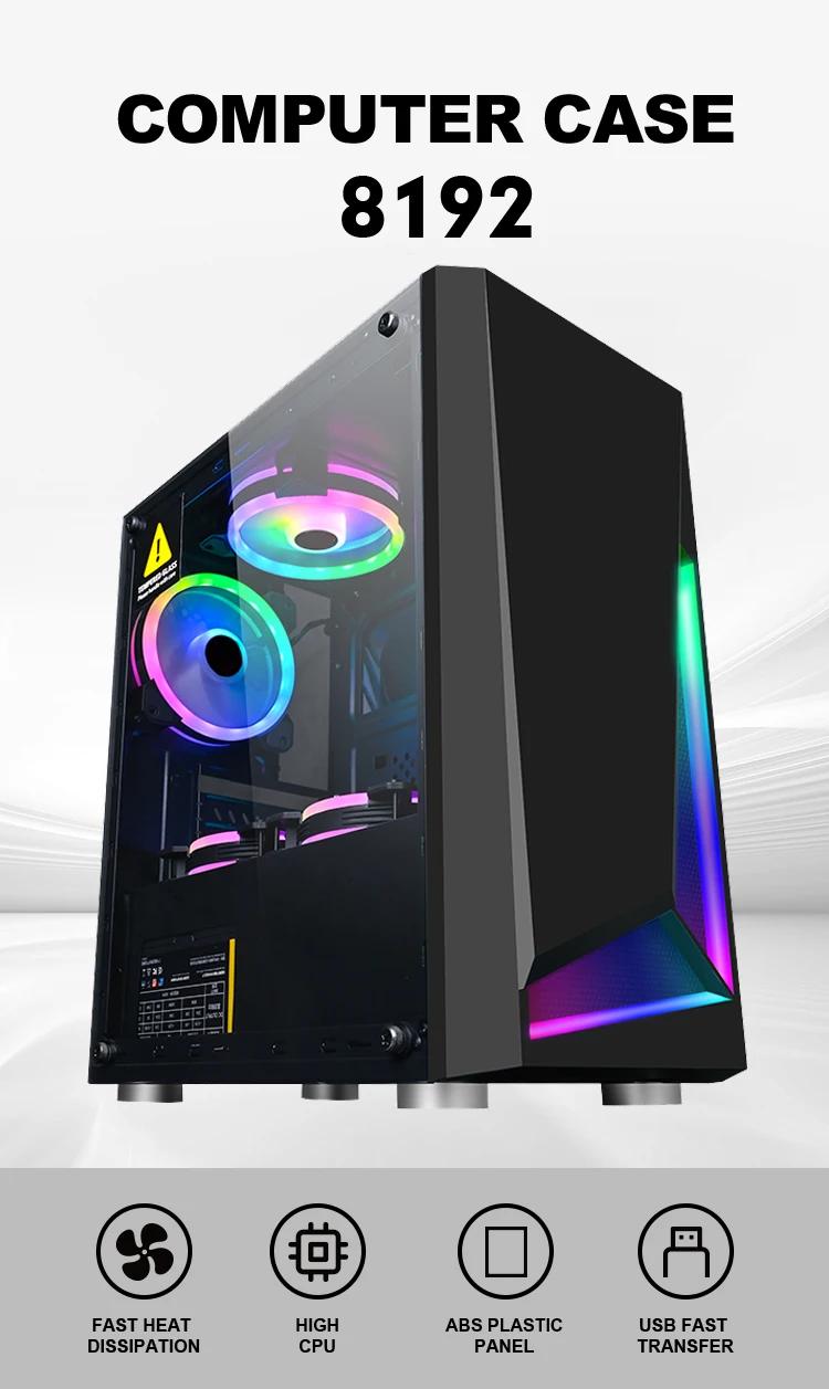 Hardware Atx Pc All in One Custom Mini Itx Glass RGB case Pc Atx Rgb ...