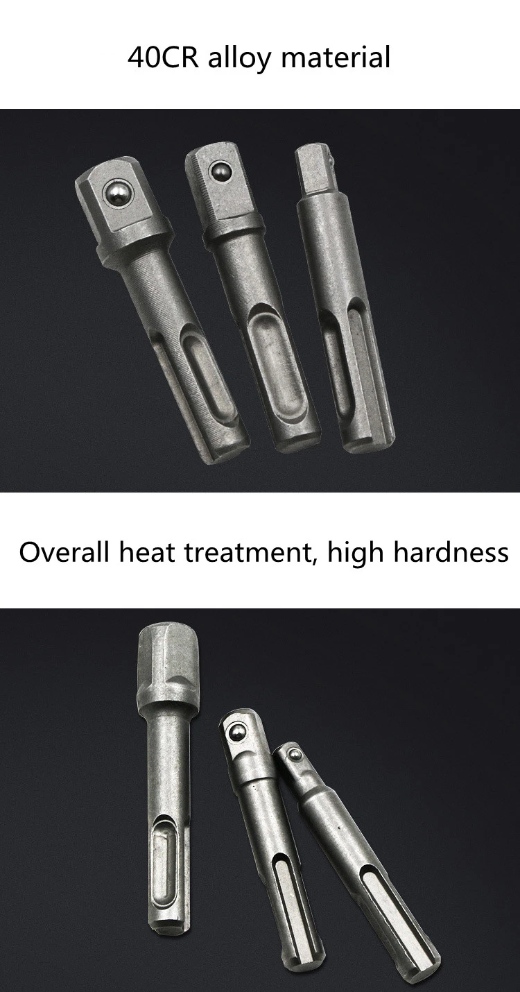 3 Pcs Electric Hammer Adapter Electric Bit Sds Handle Connecting Rod ...