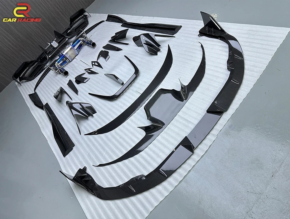 Upgrade Facelift Msy Body Kit Dry Carbon Fiber Front Lip Rear Diffuser ...