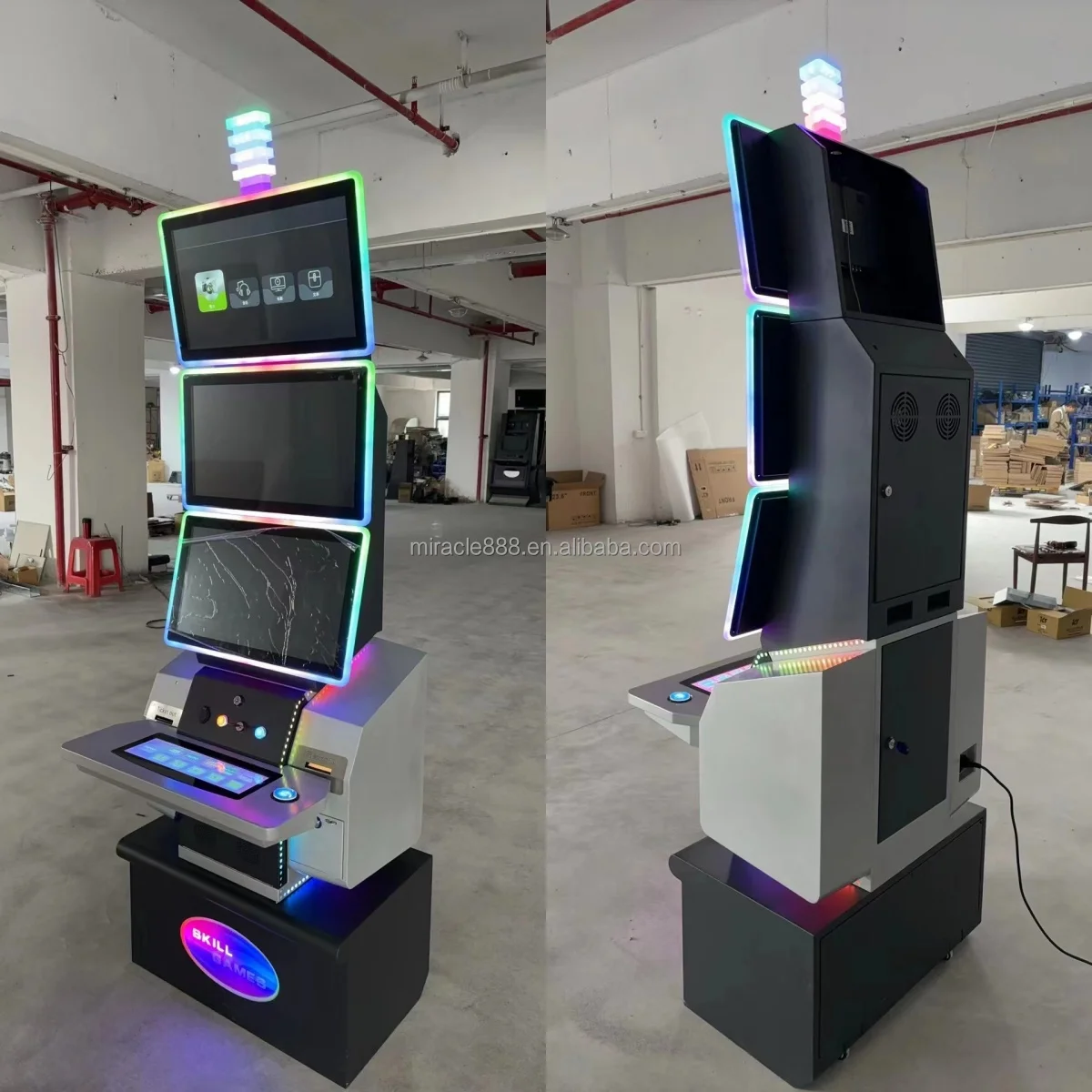 Newest Triple Touch Display 3D Arcade Game Machines Coin Operated Skill ...