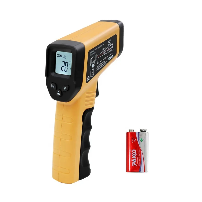 Pyrometer Infrared Thermometer Gun Temperature Measurement Electronic ...