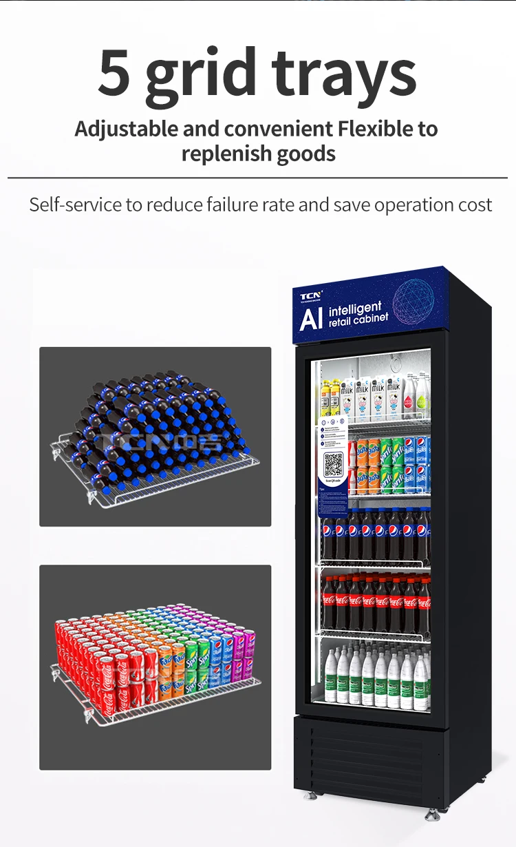 TCN AI Visual Identity Vending Machine - Fresh & Smart