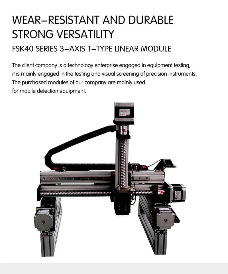 Cartesian Robot XYZ Stage Positioning Rail Guide System