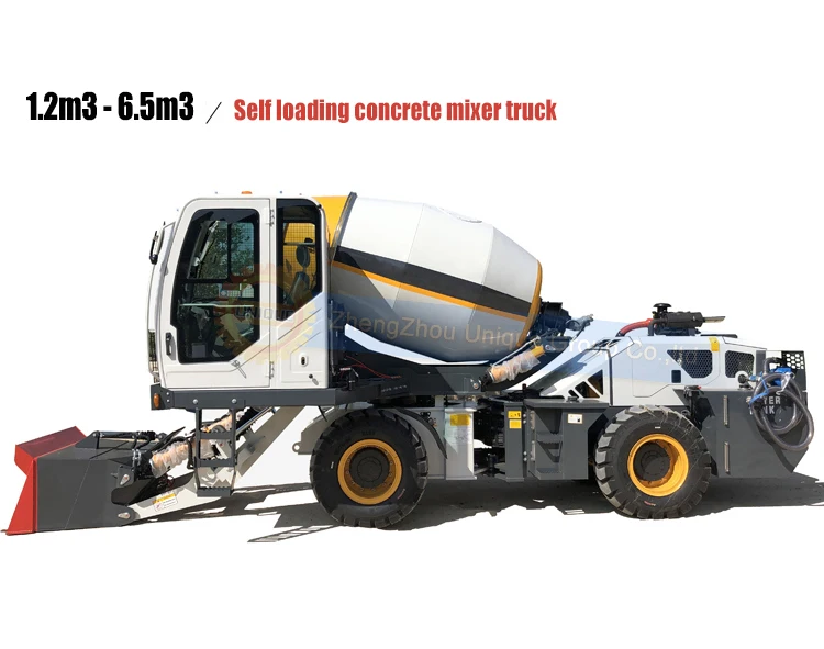 Self Loading Concrete Transit Mixer Ready Mix Cement Truck Mixer Price ...