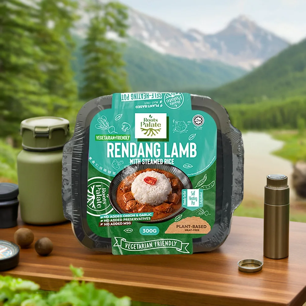 Instant Plant-Based HALAL Vacuum-Packed Self-Heating Meal