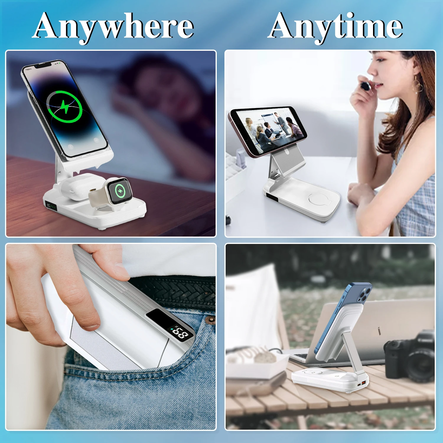 Promotional thl 007 wireless charging earbuds power bank iwatch power ...