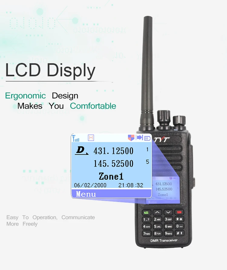 Tyt Md-uv390 Dmr Digital Walkie Talkie Long Range Ip67 Waterproof Gps And Usb C Handheld Radio ...