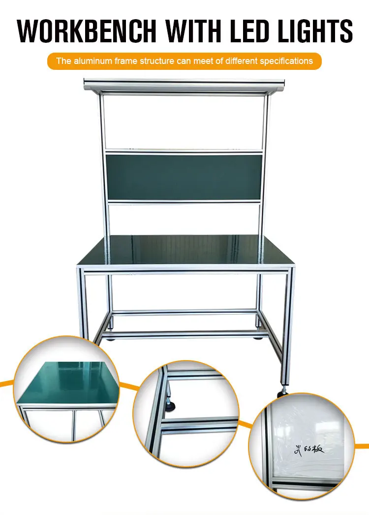 Industrial Electronic Assembly Line - Aluminium Profile Workbench