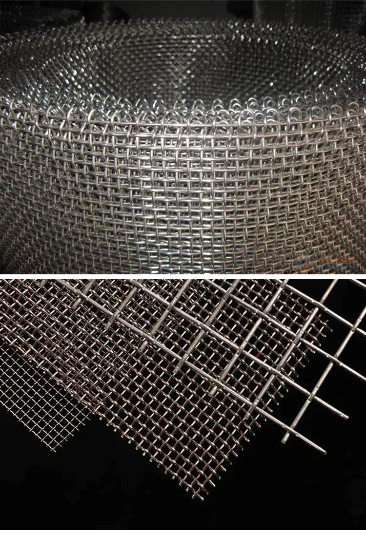40x40 500x500 325x2300 Mesh 6 Micron Crimped Stainless Steel Wire Mesh ...