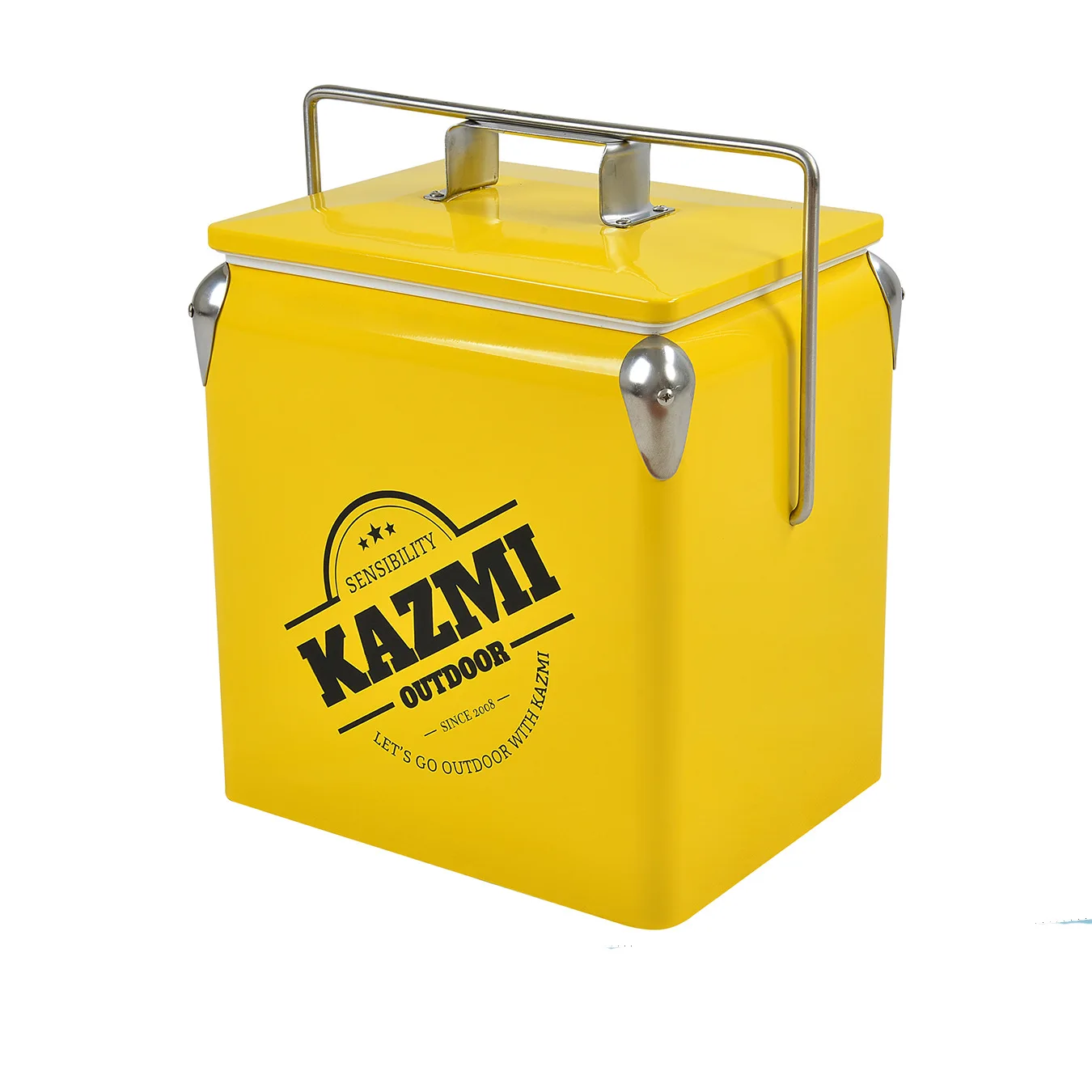 Retro Stainless Steel Ice Cool Box - Perfect for Parties