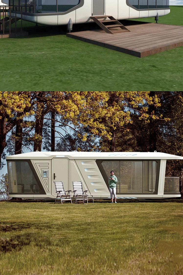 Prefabricated Luxury Quick Assembly Tiny Eco Mobile Space Capsule House ...