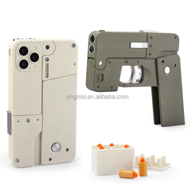 Cool Shape Folding Mobile Phone Gun Toy Gun Soft Bullet Gun Pistol Toy ...