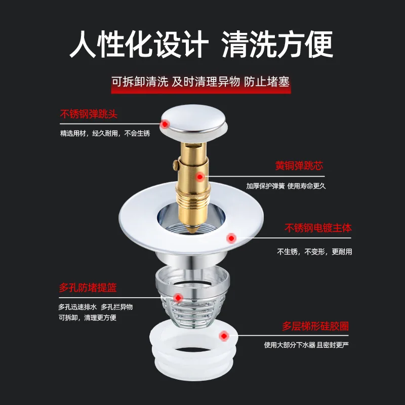 2024 Wash Basin Launching Device Spring Core Wash Basin Basin Table ...