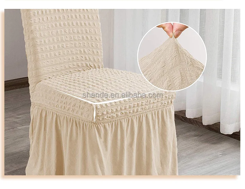 Wholesale Jacquard Chair Seat Covers Stretch Universal Dining Chair ...