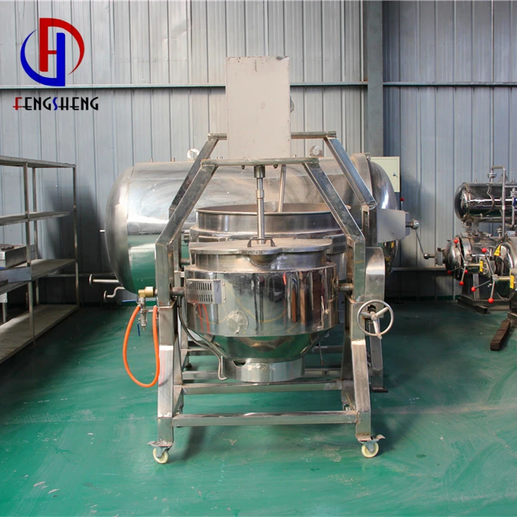 500L Industrial Electric Heating Double Jacket Cooking Pot