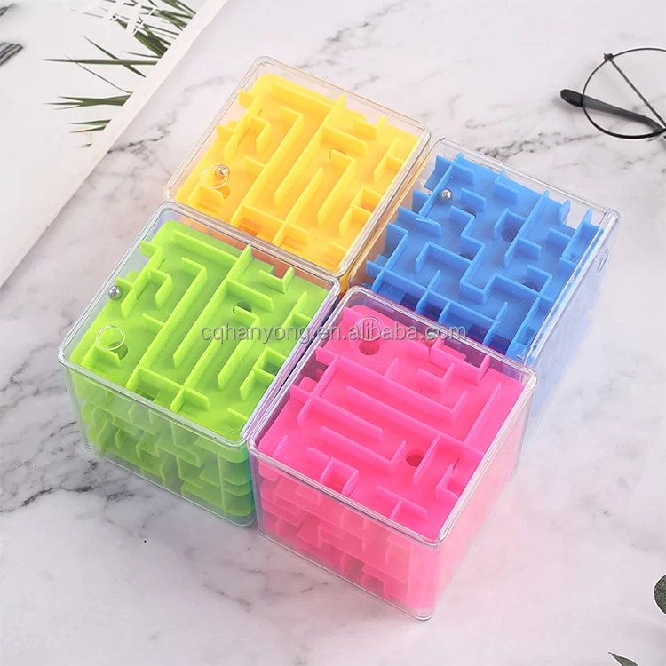 Maze Cube Piggy Bank Transparent Money Box 3d Small Puzzle Coin Bank ...