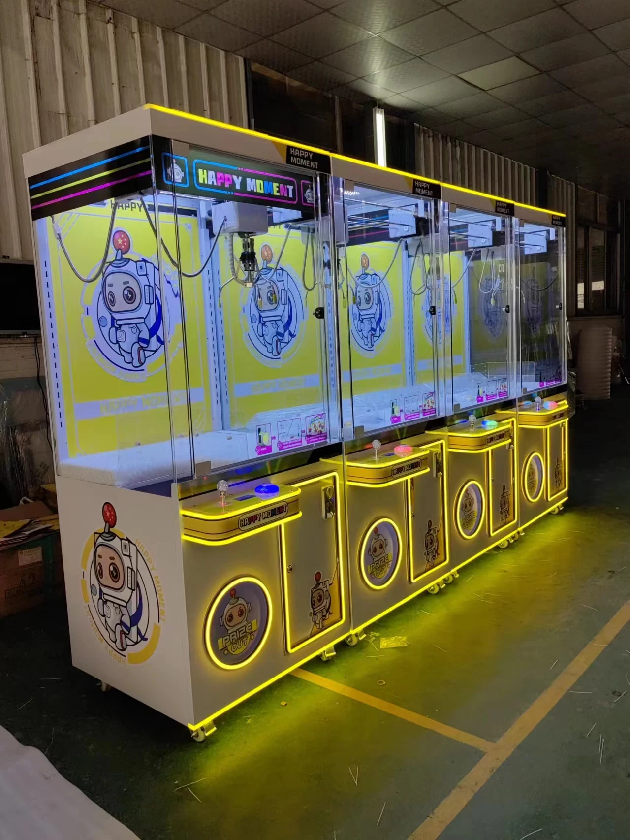 Yellow Crane Arcade Large Claw Gripper Prize Vending Toy Gift Game ...