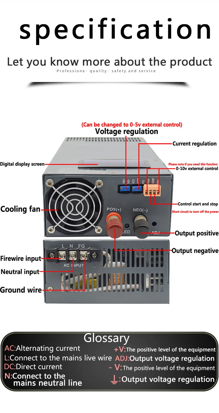 1000W DC Switching Power Supply High Power S-1000-12V 83A Full Power ...
