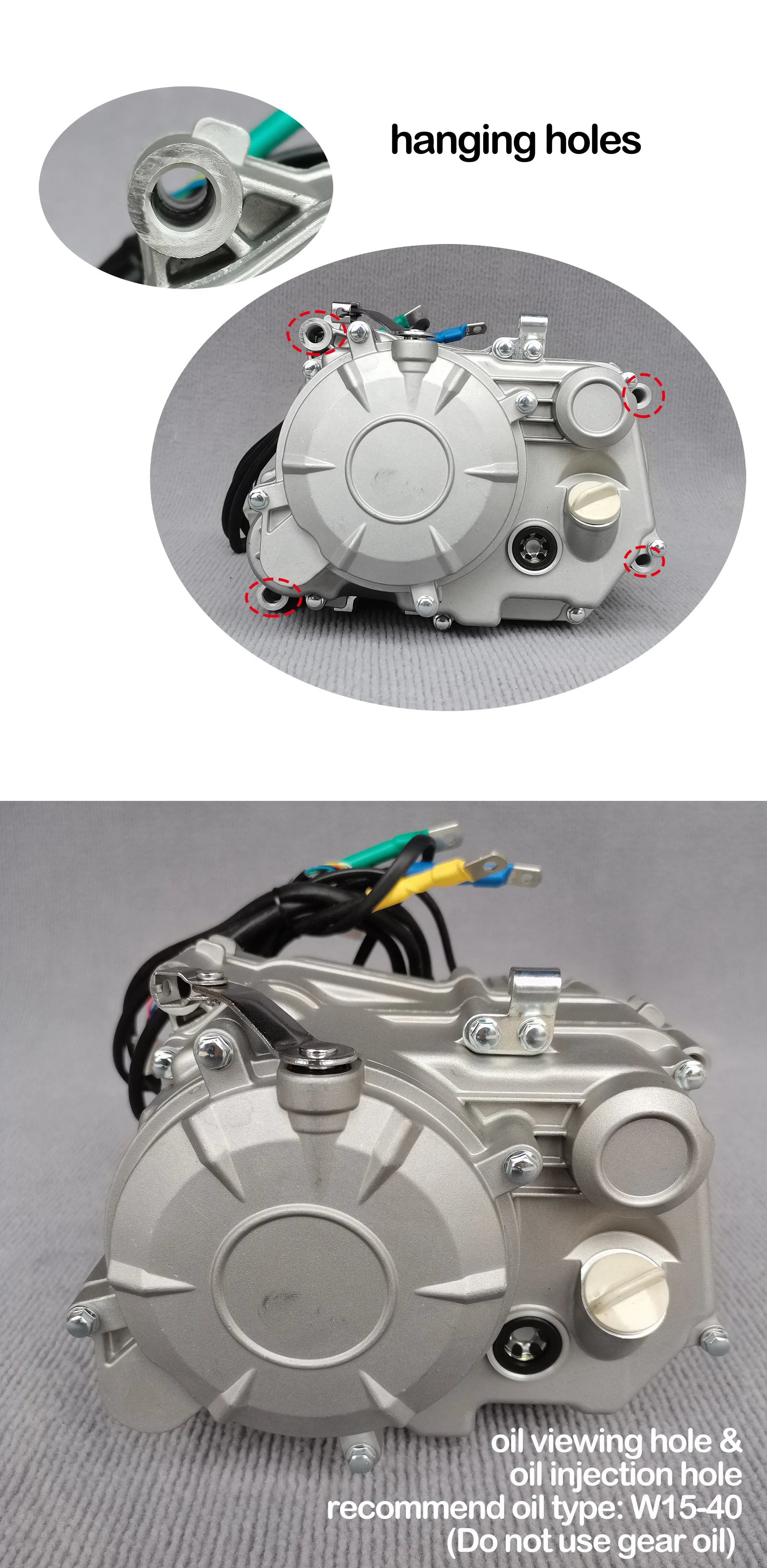 Adult Electric Motorcycle Ac Motor for Sachs Montesa