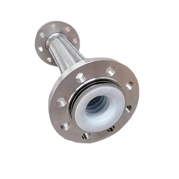 Flange Connection Ptfe Steel Wire Woven Metal Corrugated Pipes Of ...