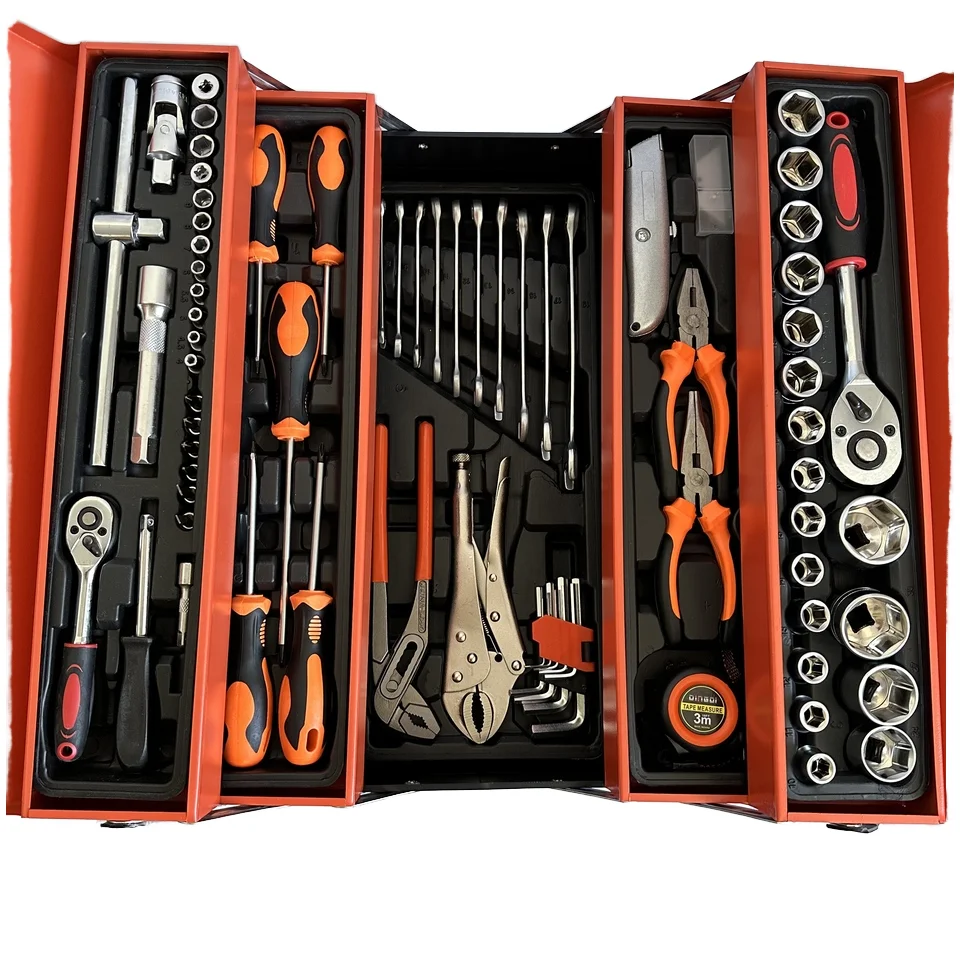 85pcs Portable Folding Toolbox Set for Auto Repair & Storage