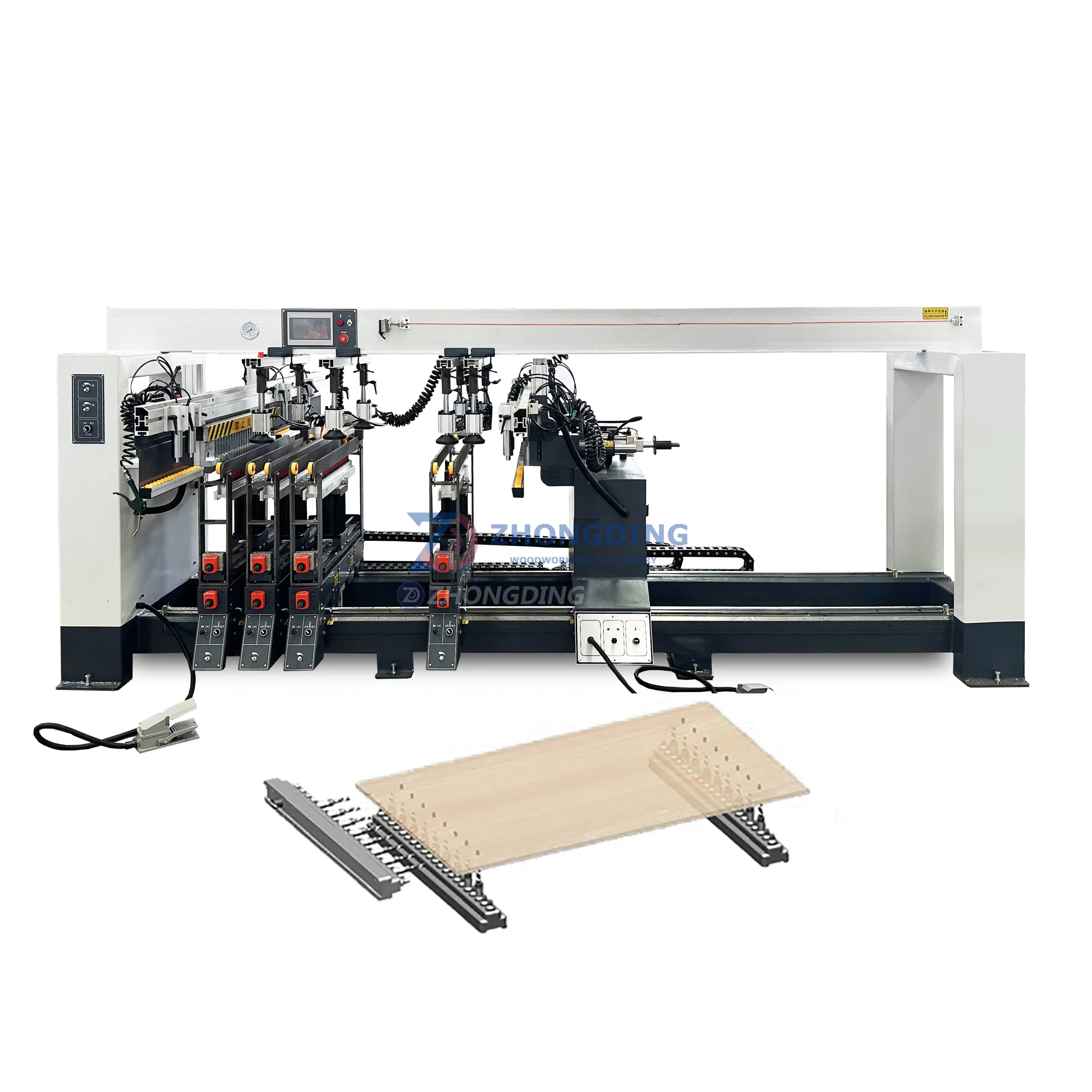 Nanxing Zhongding Six-Row Horizontal Multi Axis Drilling Machine Single ...