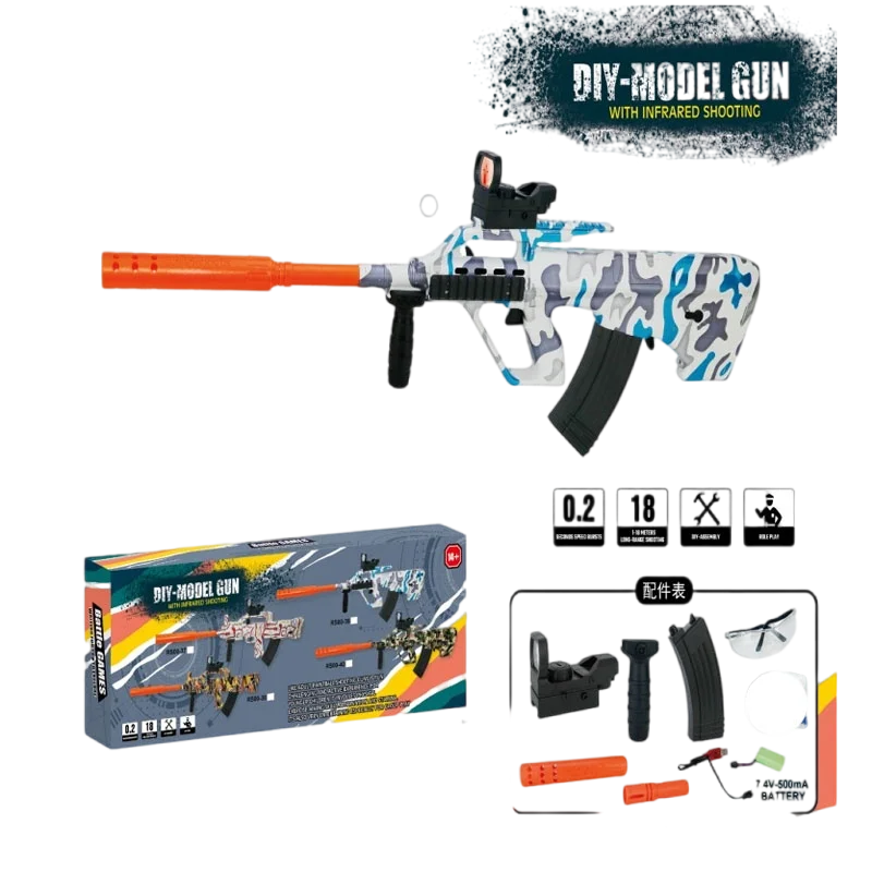 Rechargeable Electric Groza Gel Blaster Gun Kid Outdoor Shooting Game ...