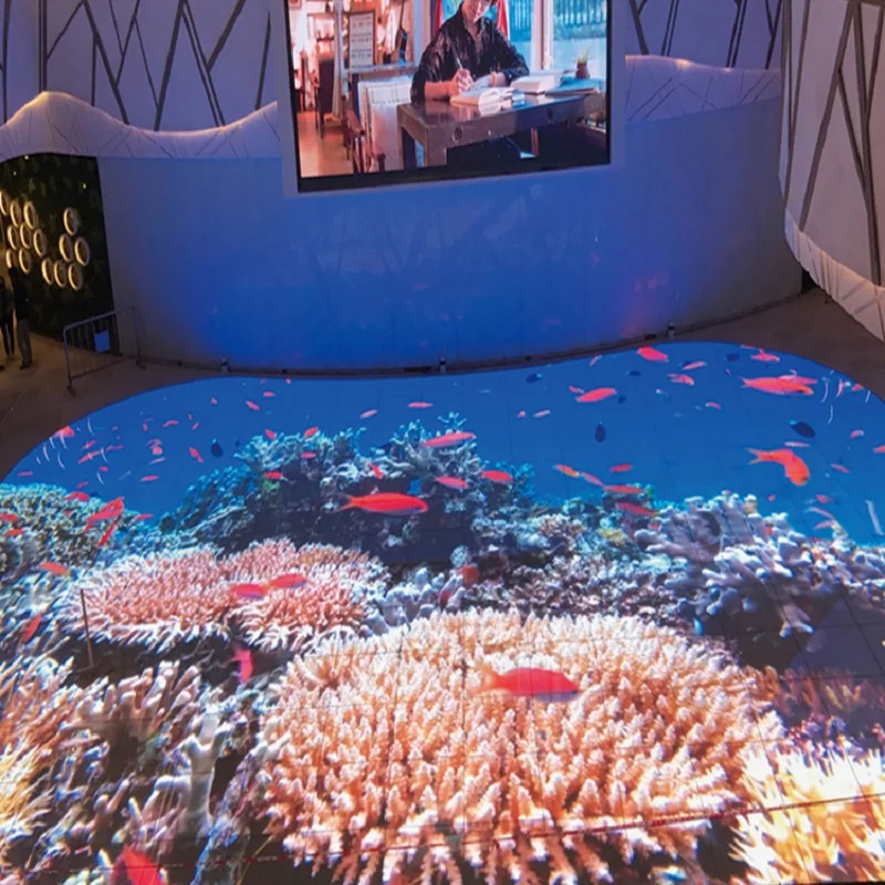 Factory Full Color Display Digital Tile Wall Indoor Outdoor Interactive ...