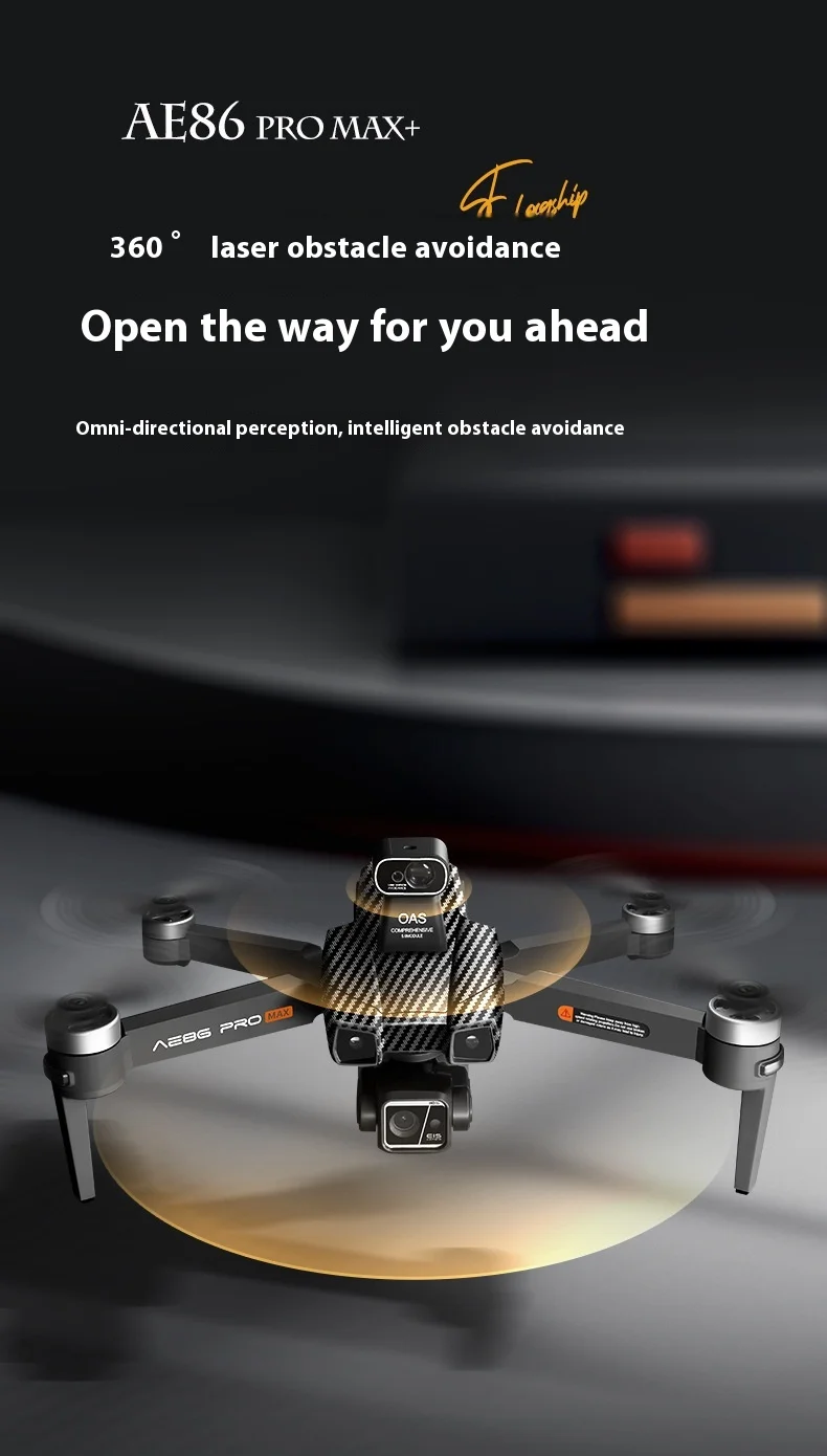 AE86 PRO Max Plus FPV Drone 3-Axis Anti-Shake Gimbal 10KM Obstacle ...