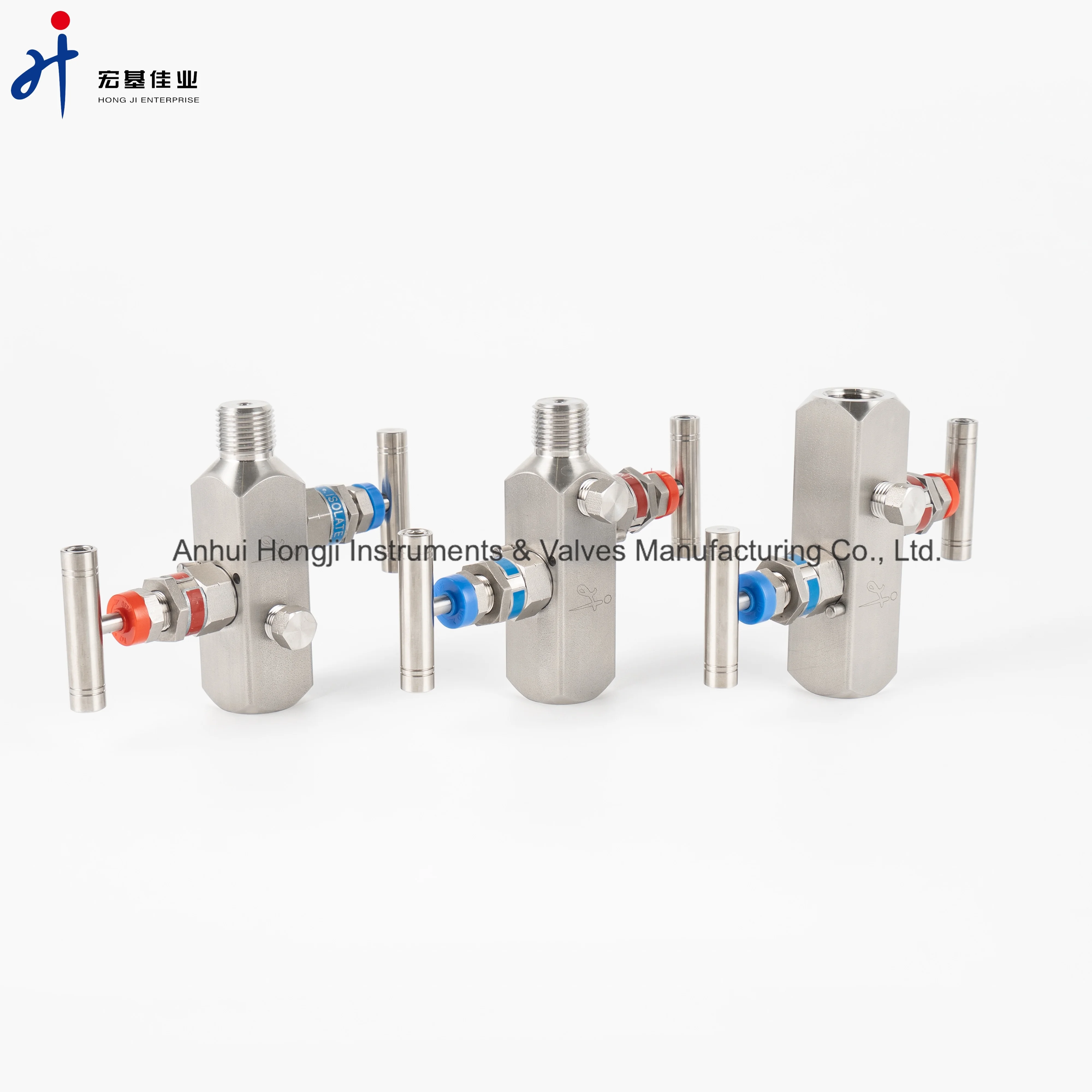 Stainless Steel Npt Male-female Column Type 2-valve Manifold 6000psi ...