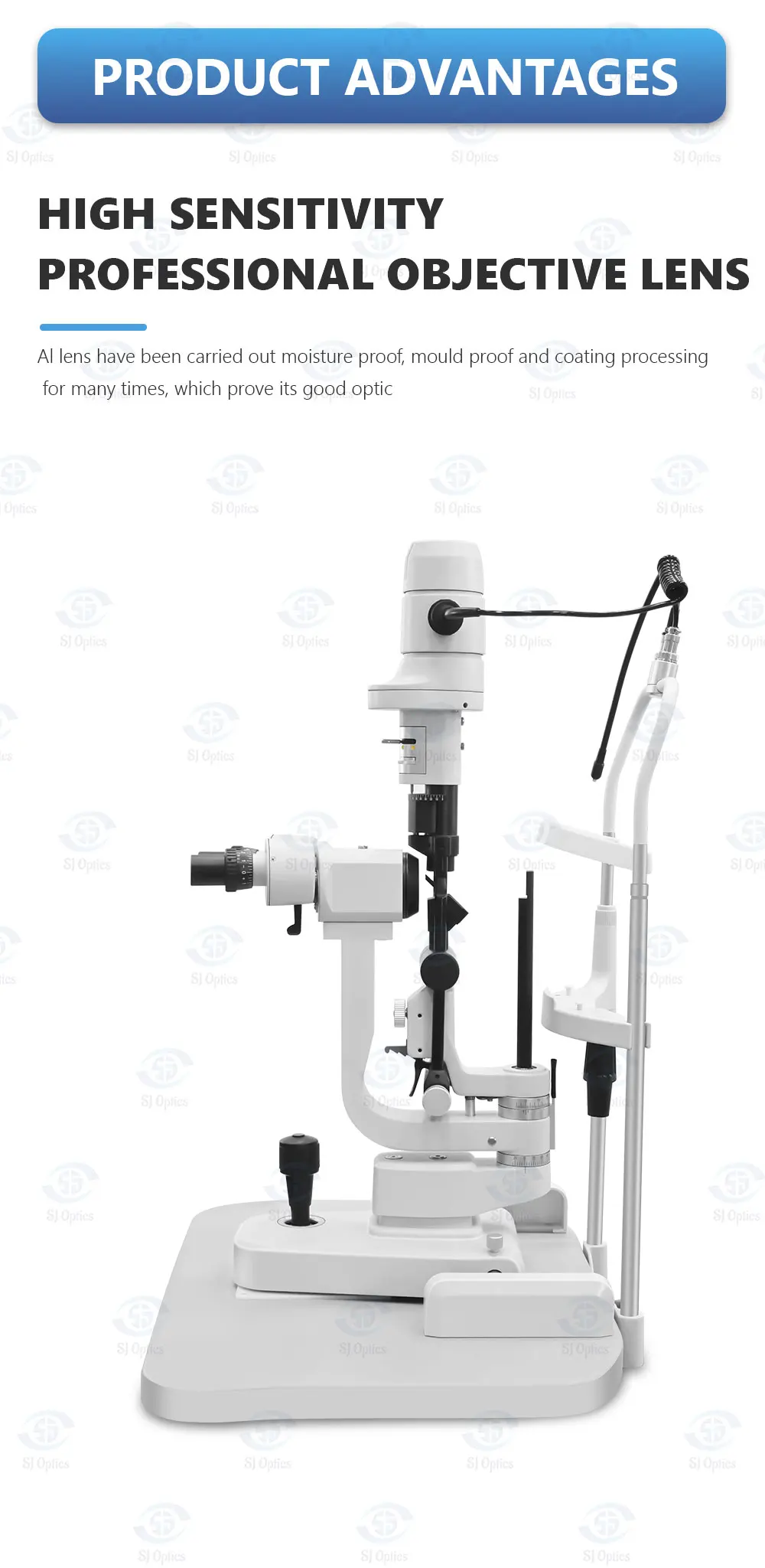 SJ Optics Optical Price of Slit Lamp 2 Step Magnifications BL-66A Slit ...