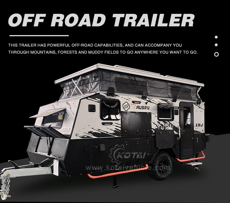15Ft Hybrid Travel Trailer 4X4 Rv Pop Top Slide Out Kitchen Motorhome ...