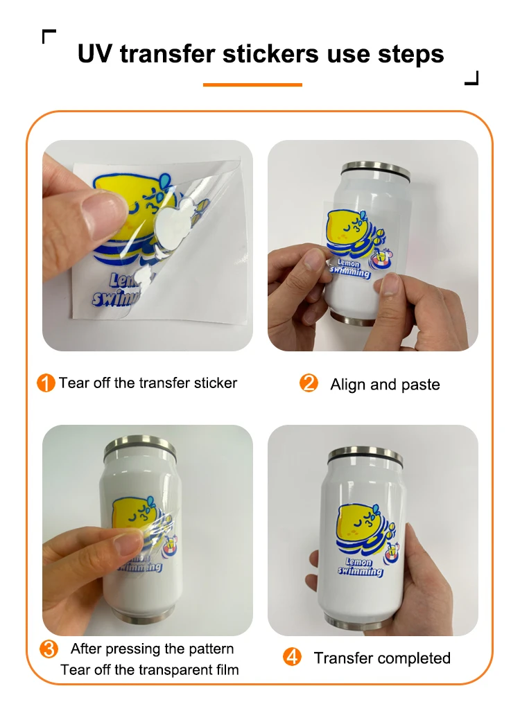 Custom Waterproof UV 3D Lip Gloss Stickers for Packaging