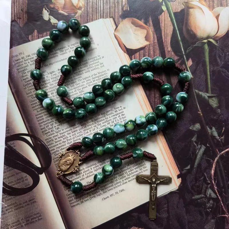 Handcrafted Catholic Rosary - Modern Chaplets Stone Beads