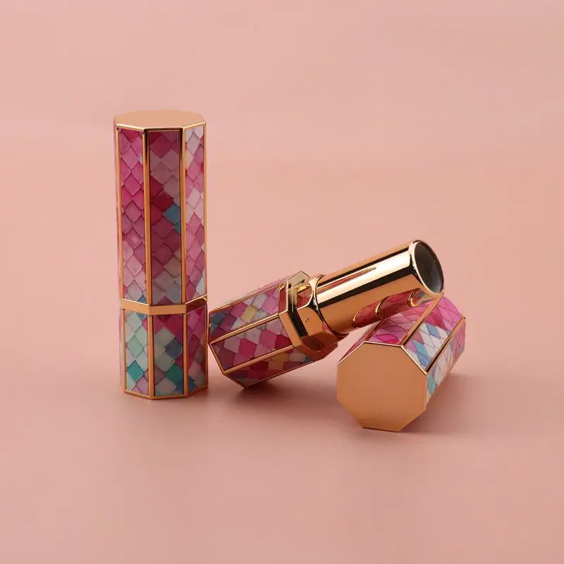 Wholesale Novelty Rose Gold Octagon Luxury Empty Lipstick Tubes ...