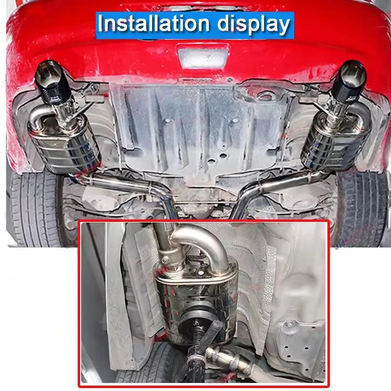 Universal Valvetronic Stainless Steel Exhaust Muffler with 51/ 63/76mm ...