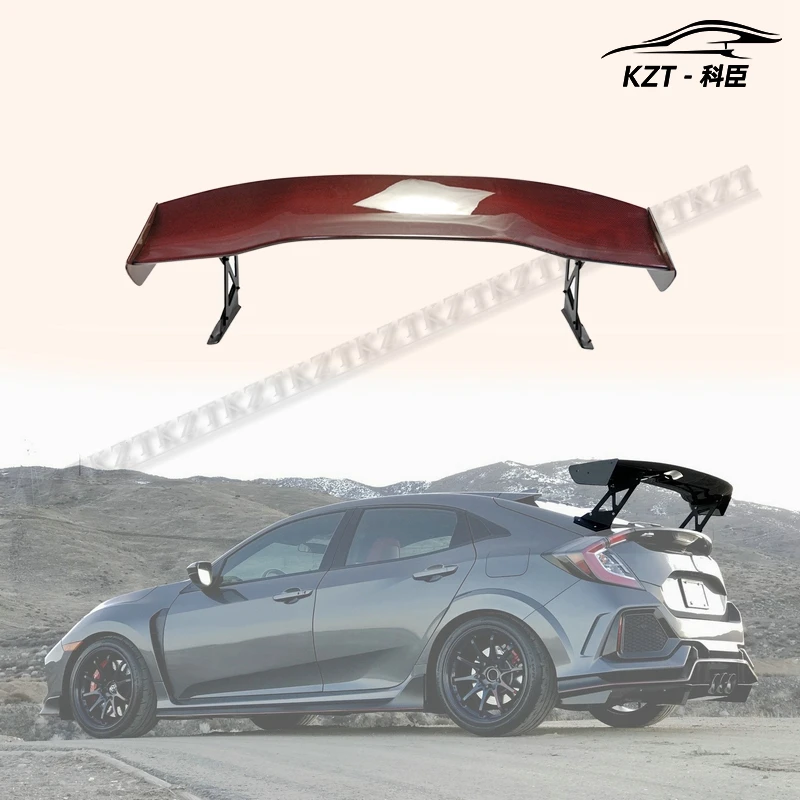 For Nissan Carbon Fiber (RED Color) Honda Civic FK7 FK8 VTX2 Style Rear ...