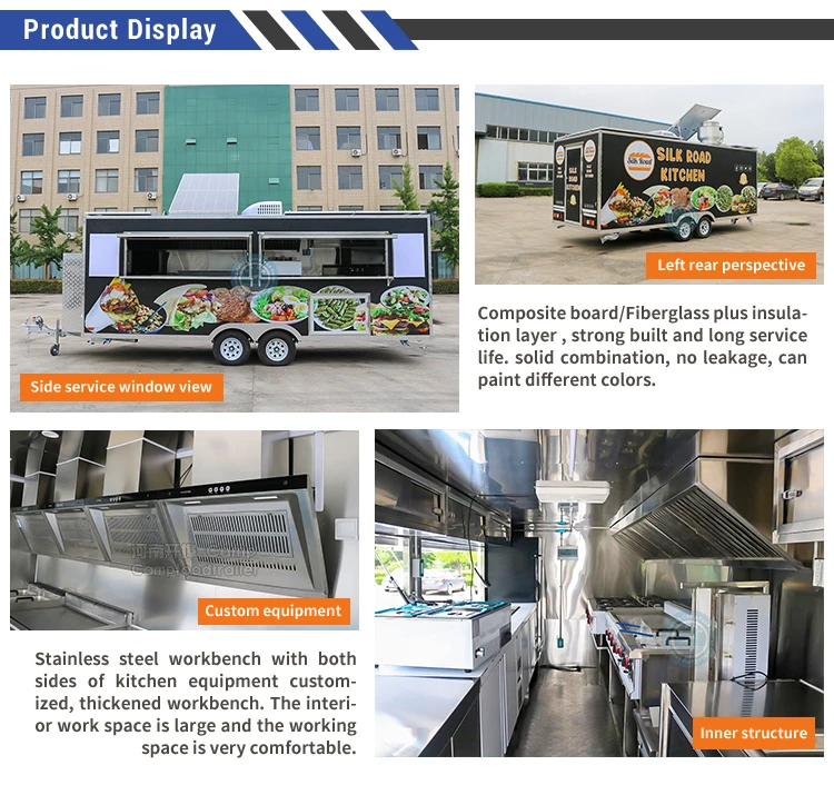 Custom Food Stall - Fast Food Trailer with Full Kitchen
